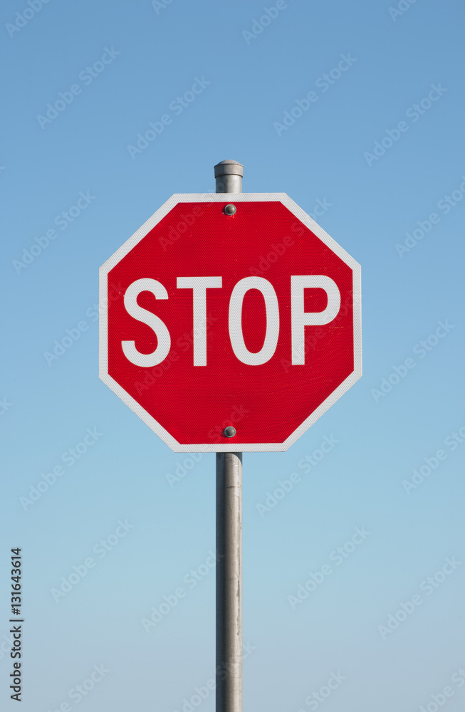 Stop sign with copy space. Stock Photo | Adobe Stock