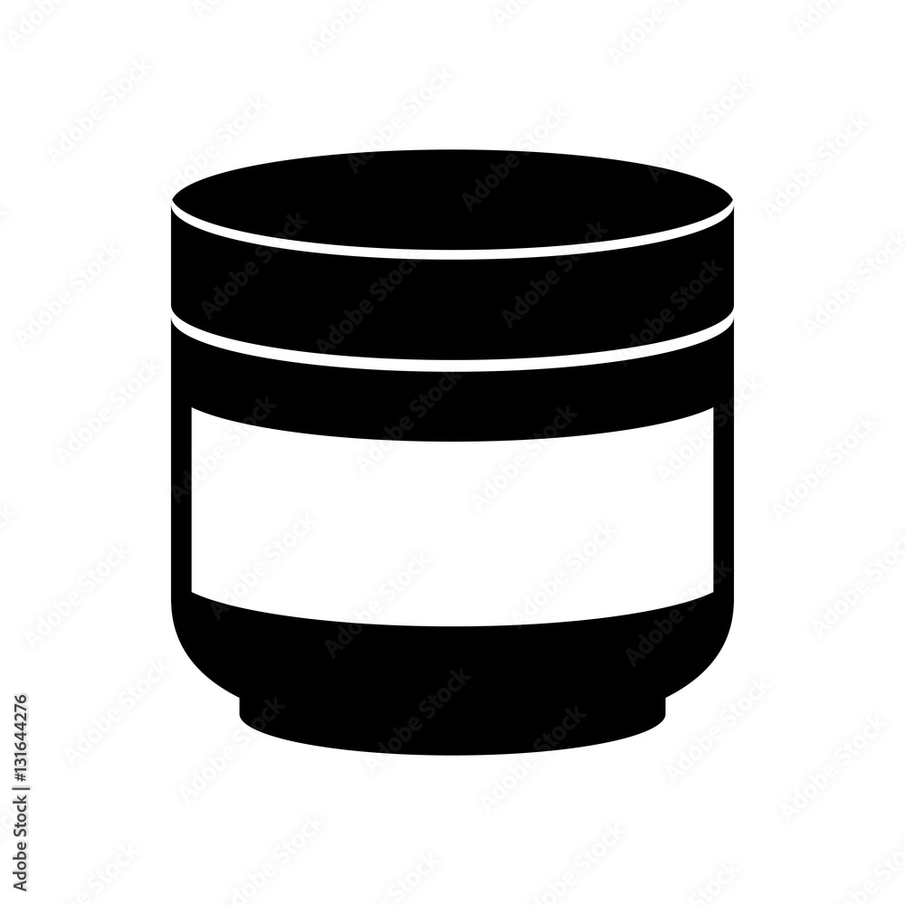 Body cream icon. Spa center healthy lifestyle and care theme. Isolated ...