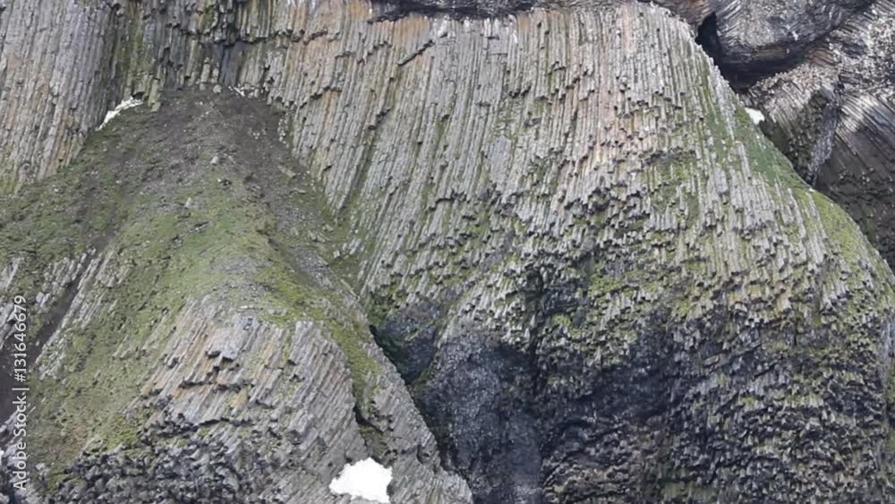 Textbook of Geology. Unusual type of basaltic parting (basaltic dike ...