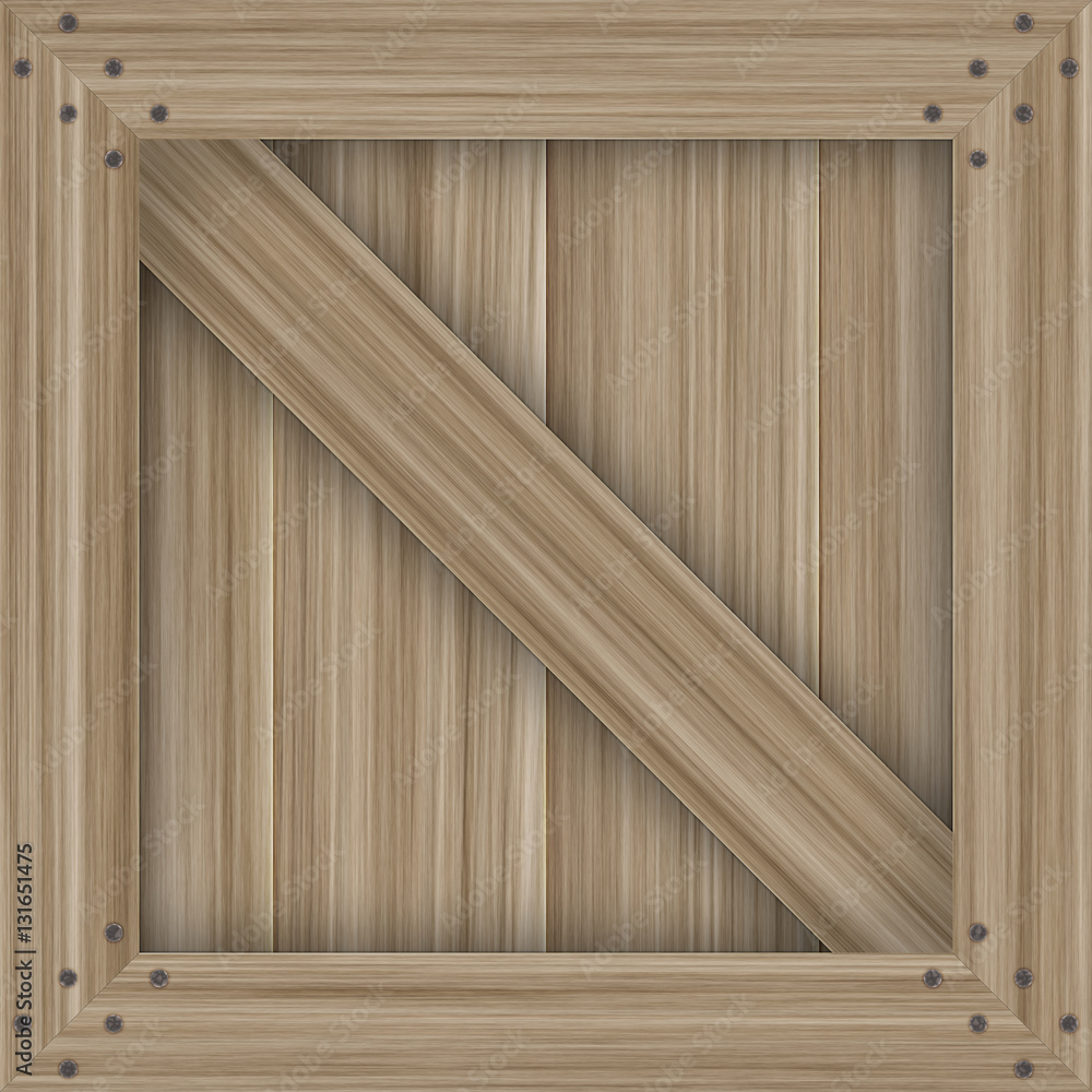 Wooden crate texture, 3D rendering, digital illustration art work ...