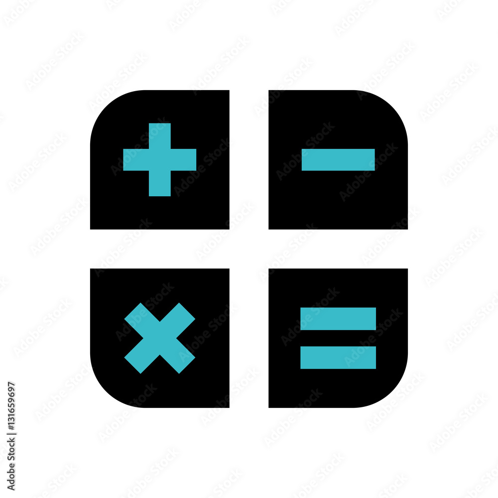 Basic math operations icon vector illustration graphic design Stock ...