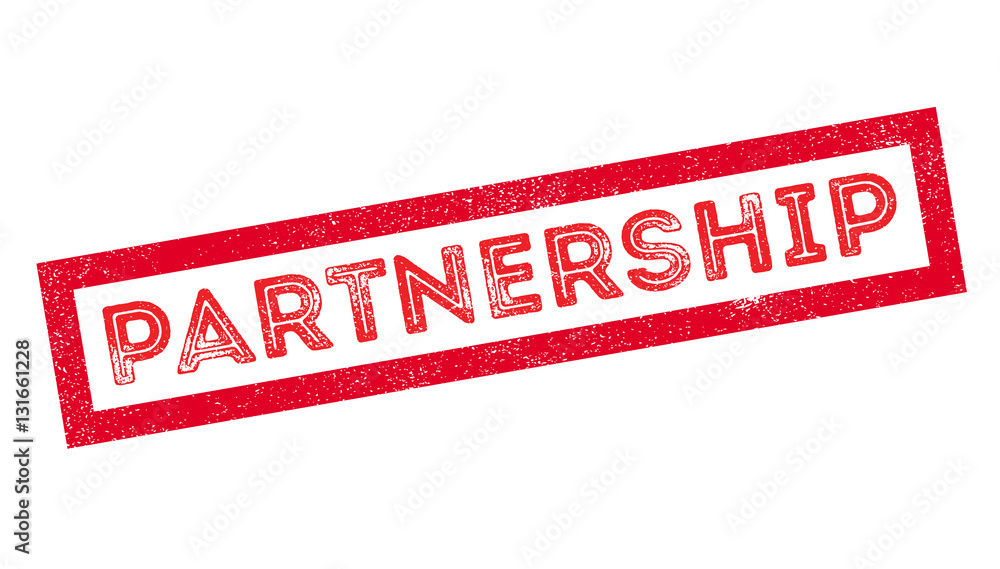 Partnership rubber stamp Stock Illustration | Adobe Stock