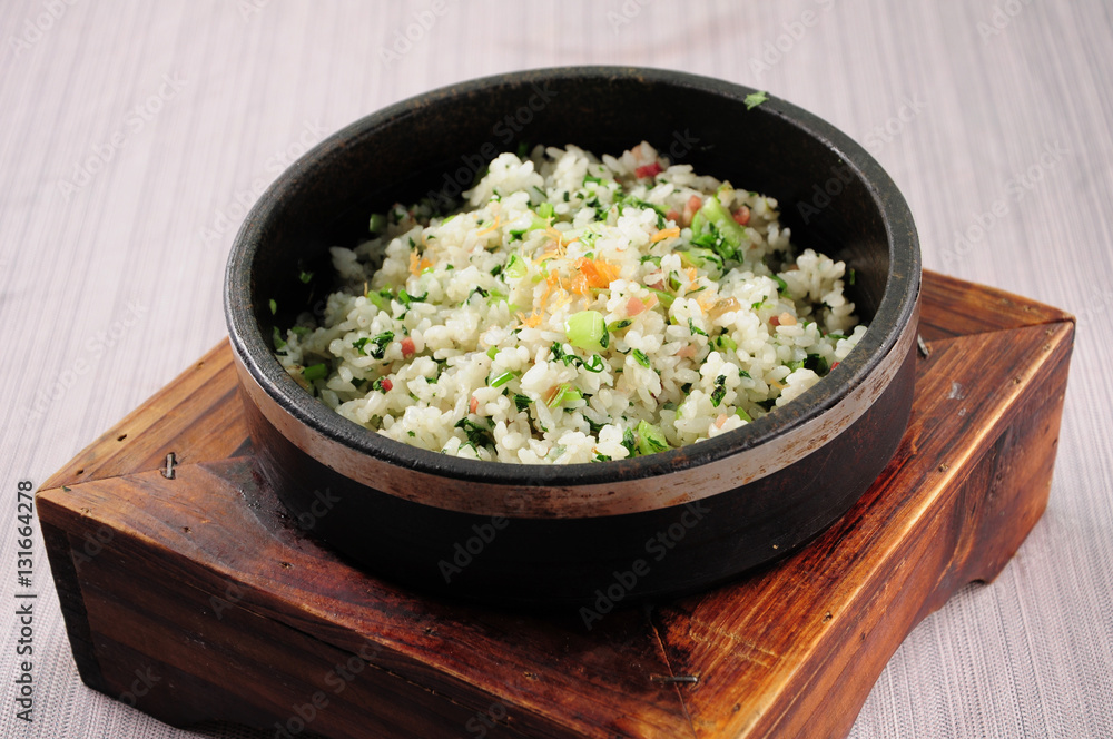 Stone pot rice Stock Photo | Adobe Stock