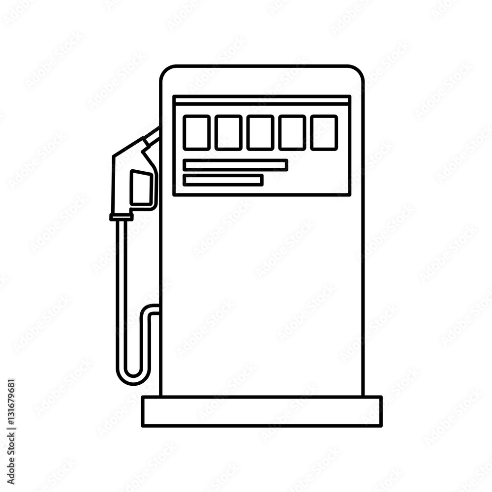 station service isolated icon vector illustration design Stock Vector ...