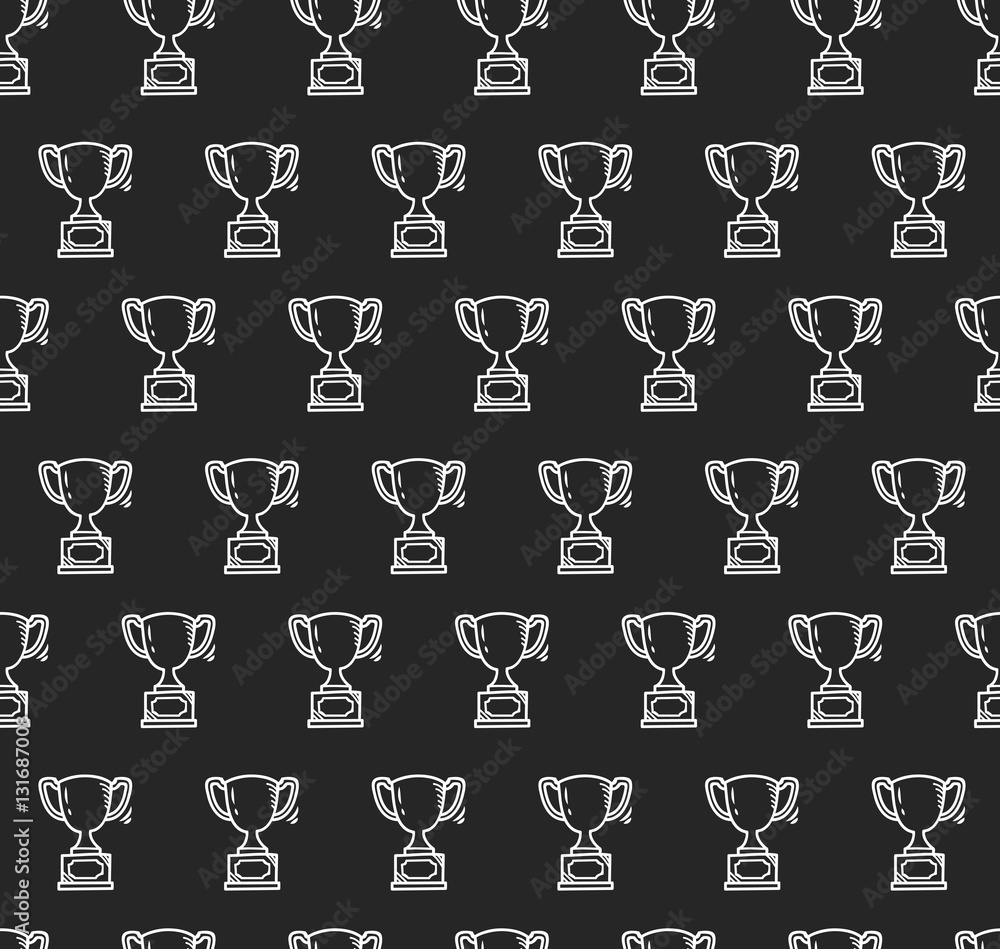 trophy seamless background Stock Vector | Adobe Stock