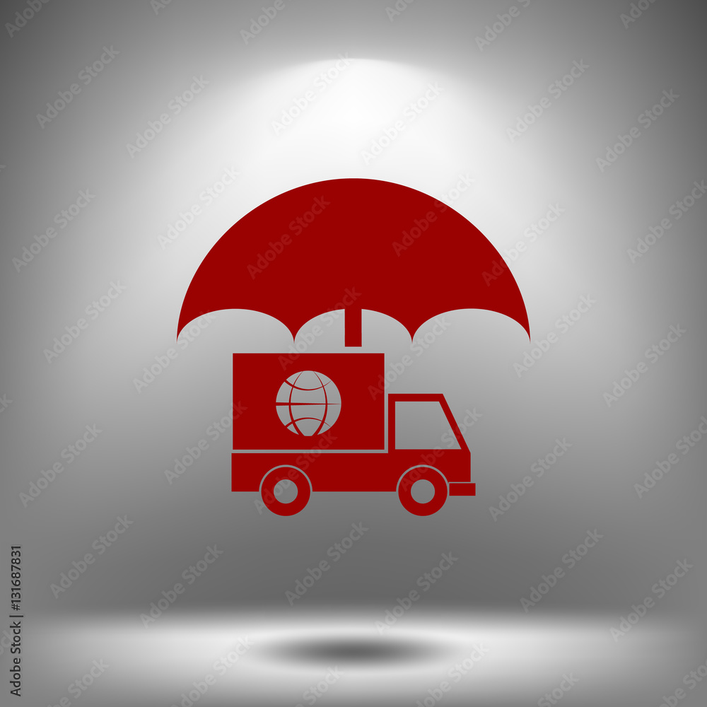 Cargo insurance icon Stock Vector | Adobe Stock