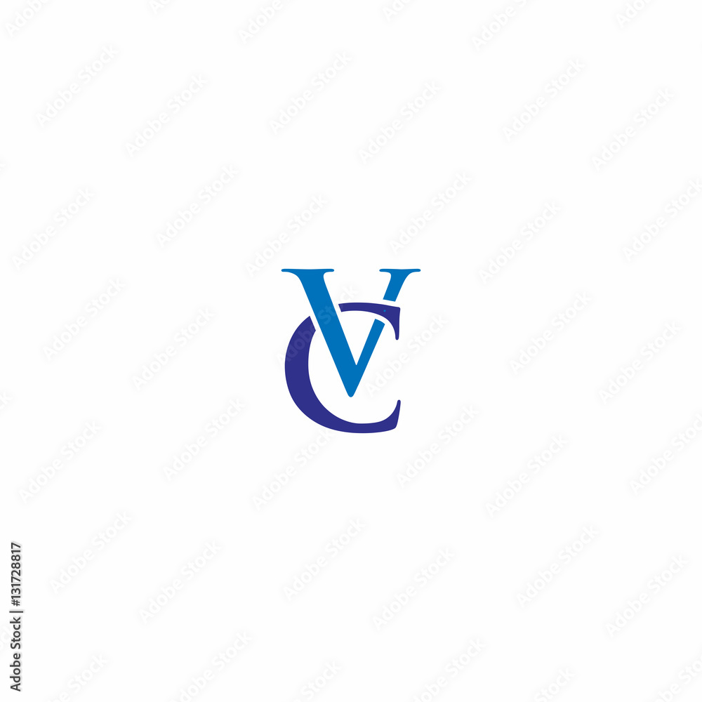Letter VC Logo Stock Vector | Adobe Stock