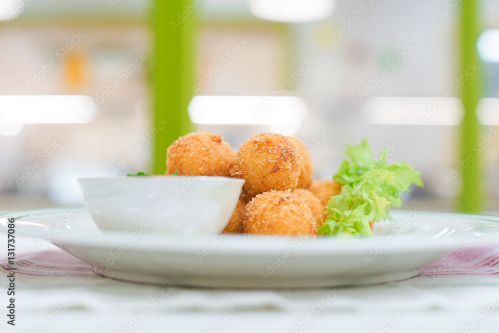 cheese balls Stock Photo | Adobe Stock