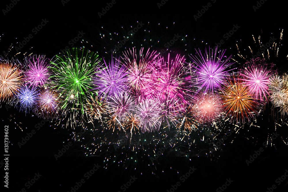 Silvester Feuerwerk Stock-Foto | Adobe Stock
