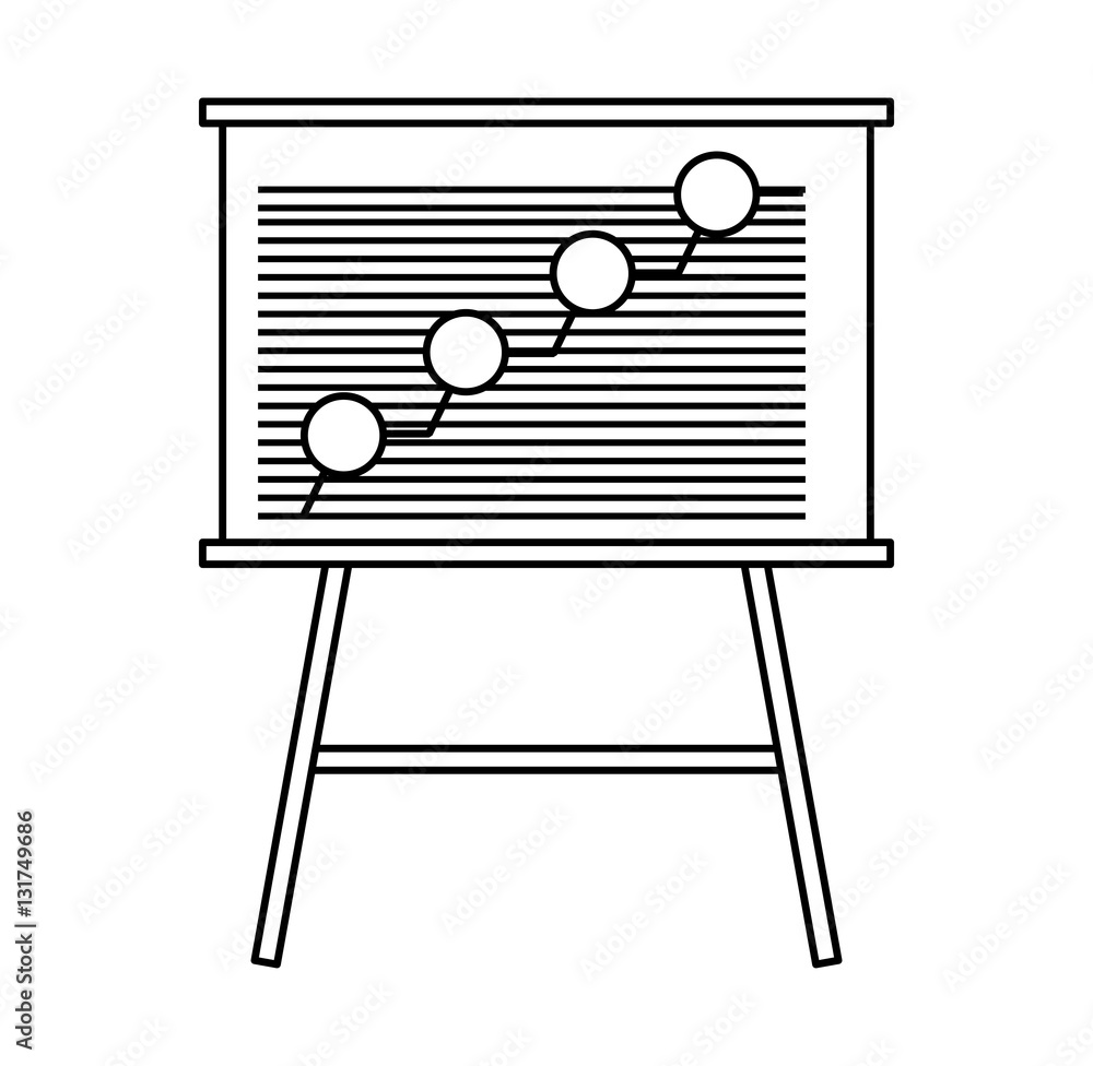 paperboard training isolated icon vector illustration design Stock ...