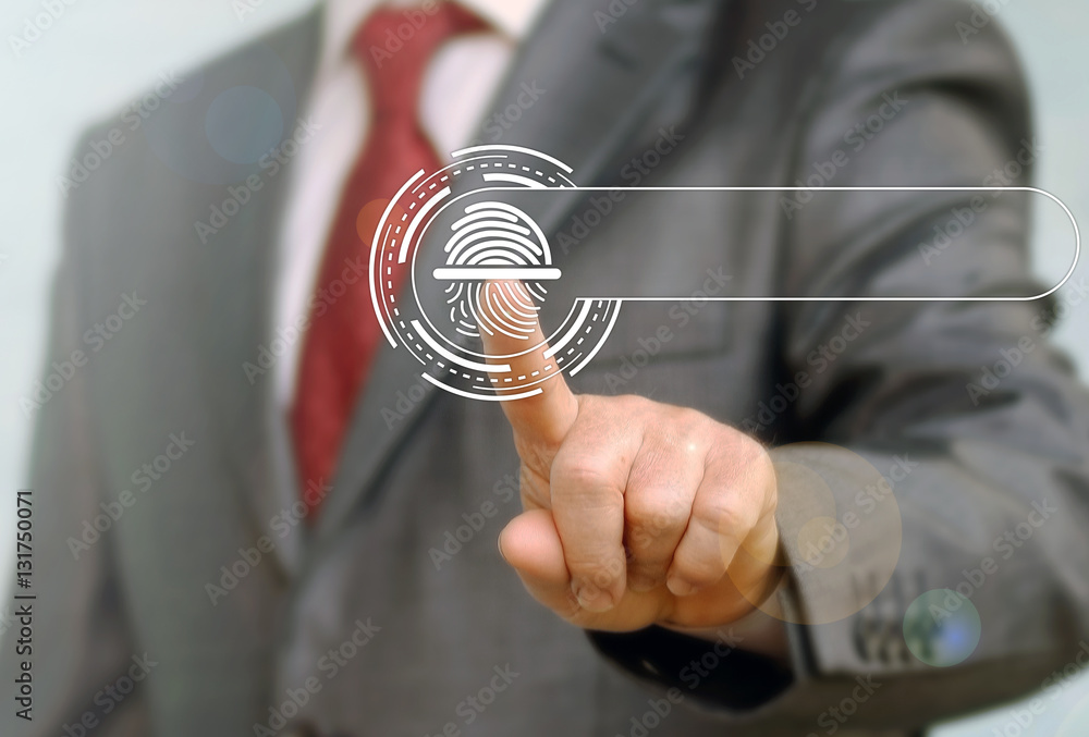 Fingerprint template business security identification scanning ...