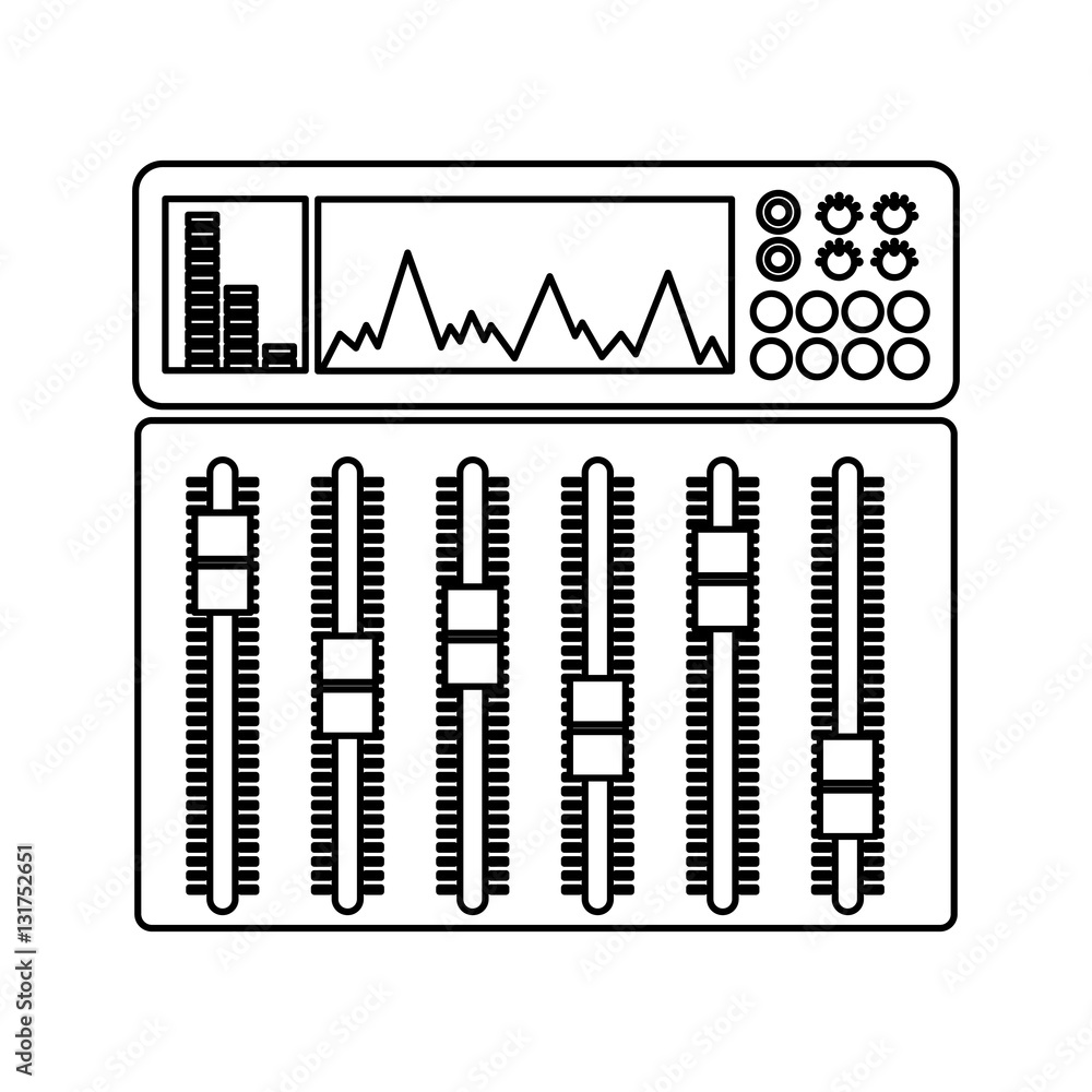 audio console professional icon vector illustration design Stock Vector ...