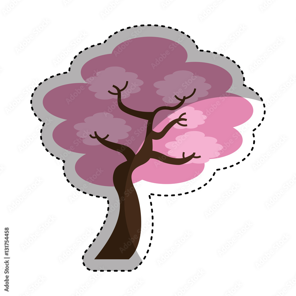 tree japanese traditional icon vector illustration design Stock ...