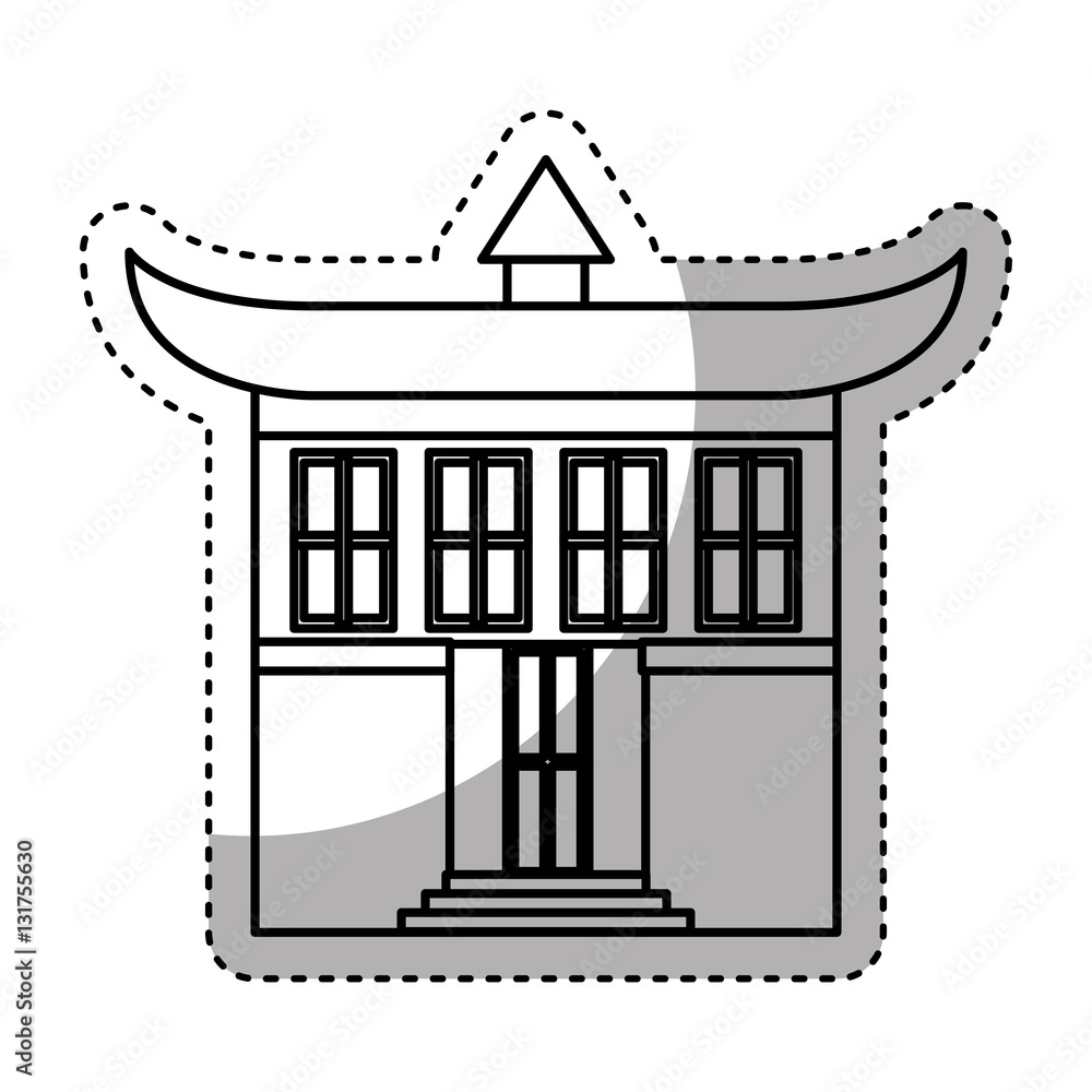 japanese building traditional icon vector illustration design Stock ...