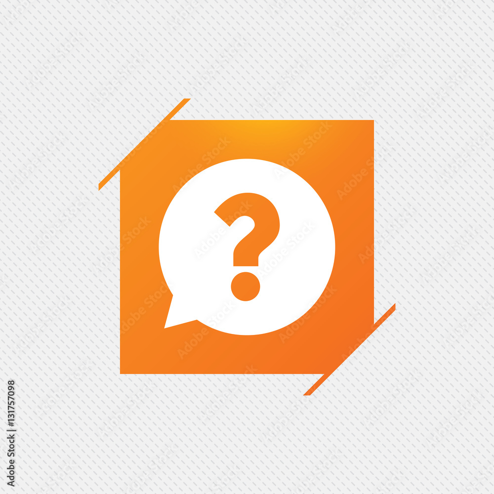 Question mark sign icon. Help symbol. Stock Vector | Adobe Stock