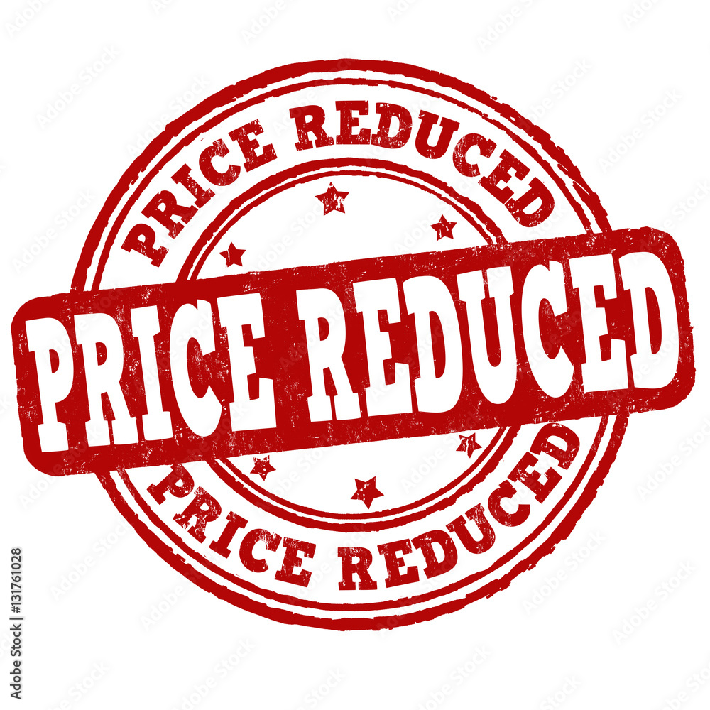 Price reduced sign or stamp Stock Vector | Adobe Stock