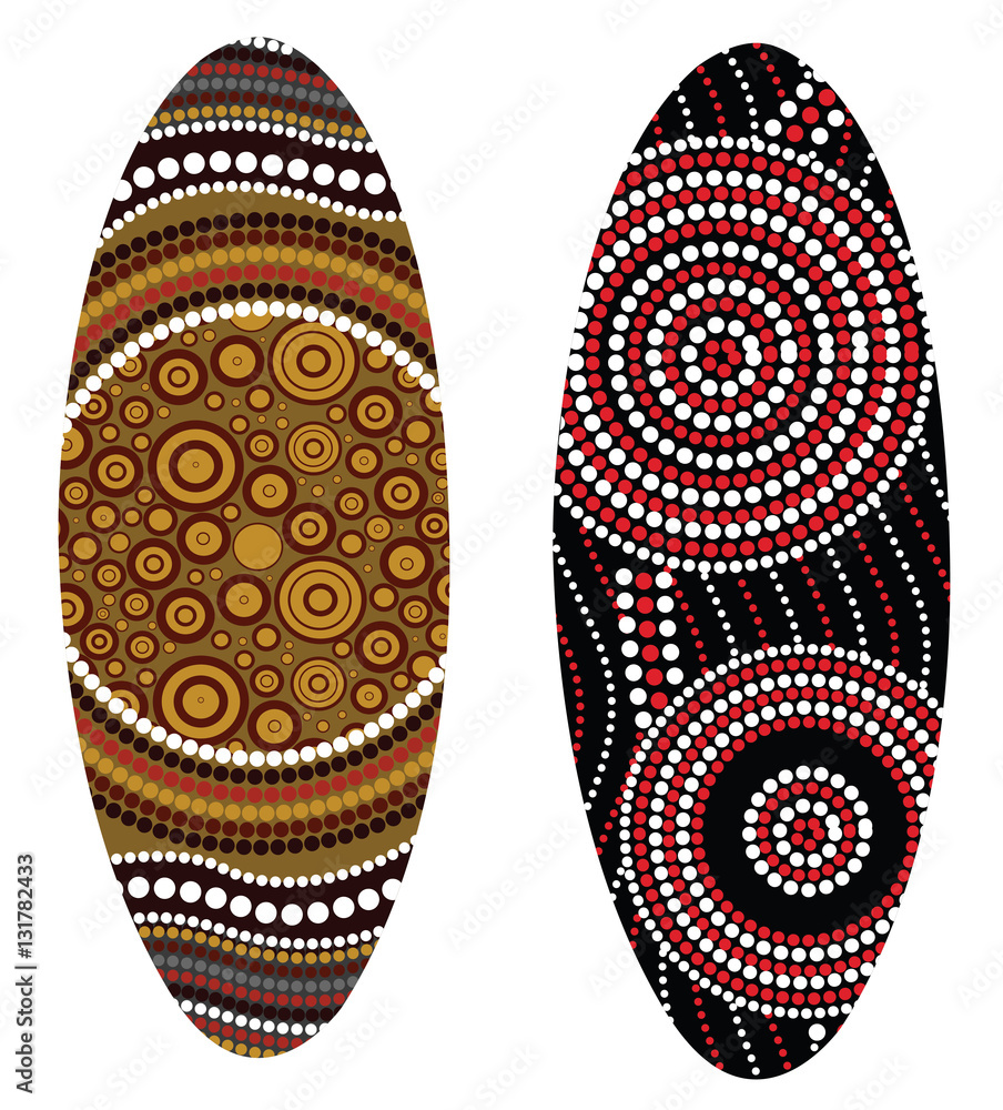 Vettoriale Stock Aboriginal shield (Vector art). Illustration based on ... Vettoriale Stock Aboriginal shield (Vector art). Illustration based on ...