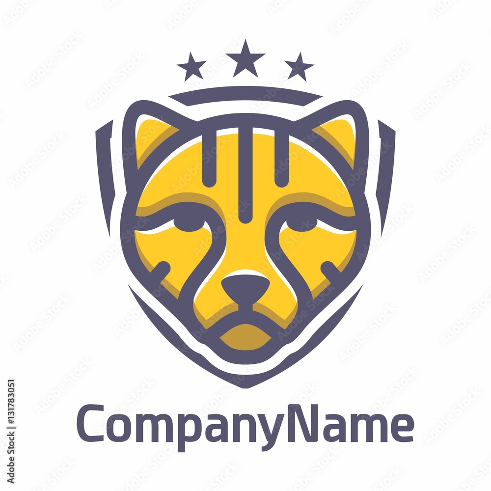 Wild Animal icon logo vector template vector de Stock | Adobe Stock
