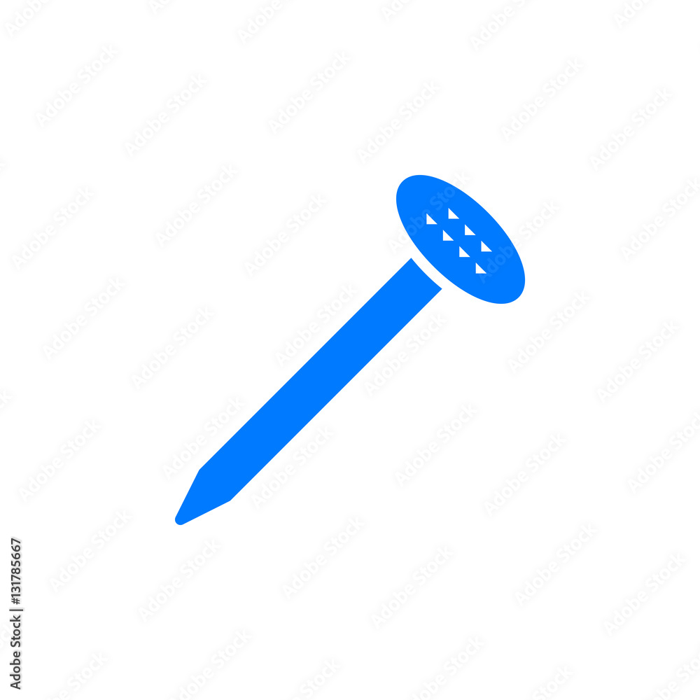 Nail icon vector, filled flat sign, solid colorful pictogram isolated ...