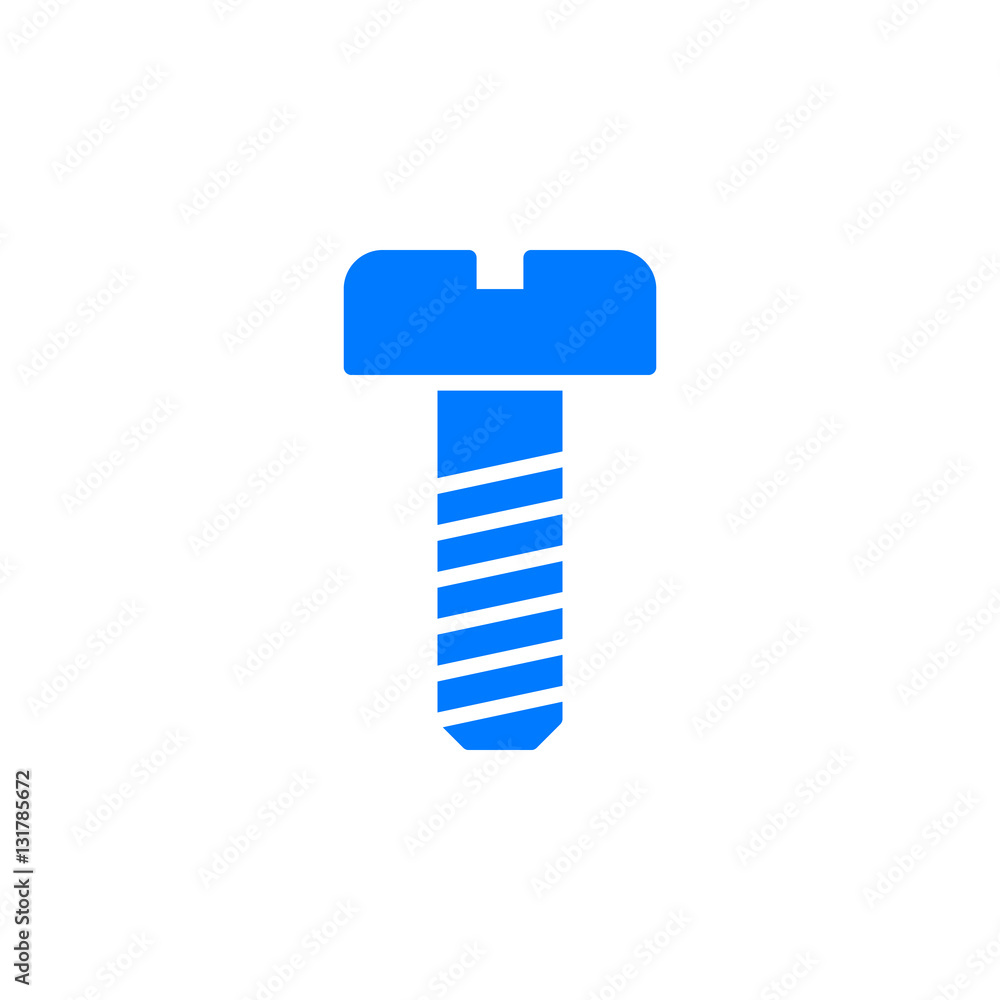 Bolt, screw icon vector, filled flat sign, solid colorful pictogram ...