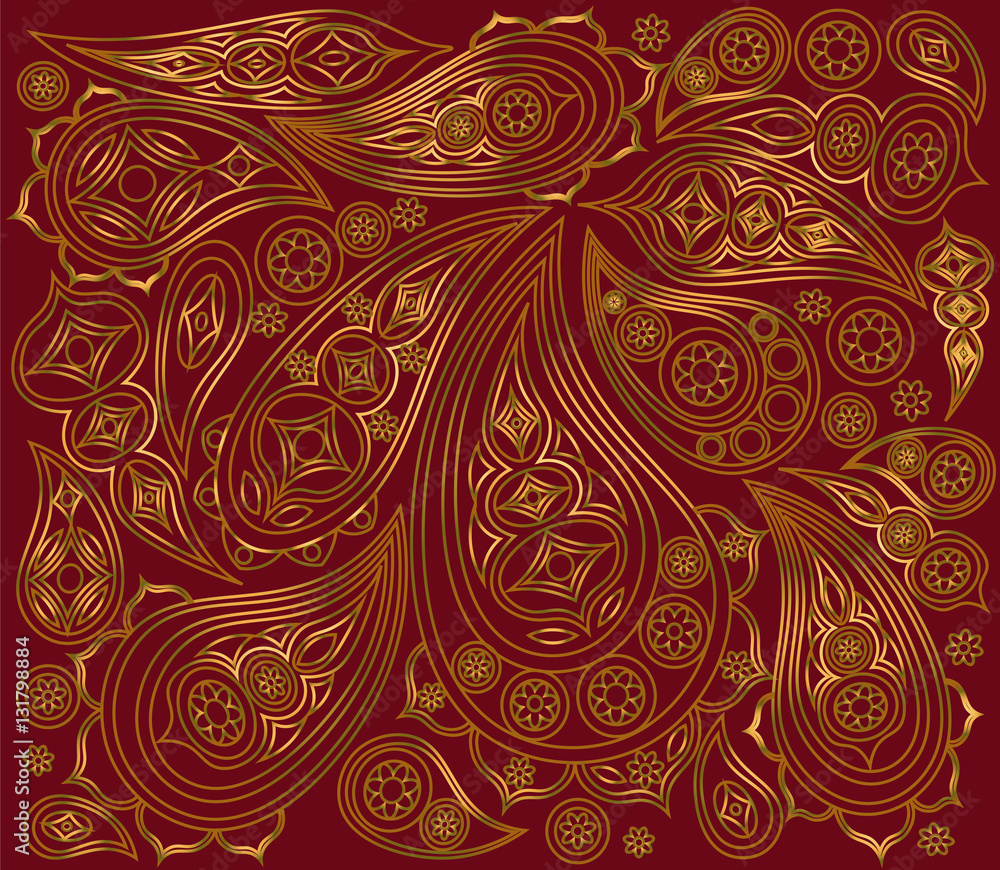 Indian Designs And Patterns Gold