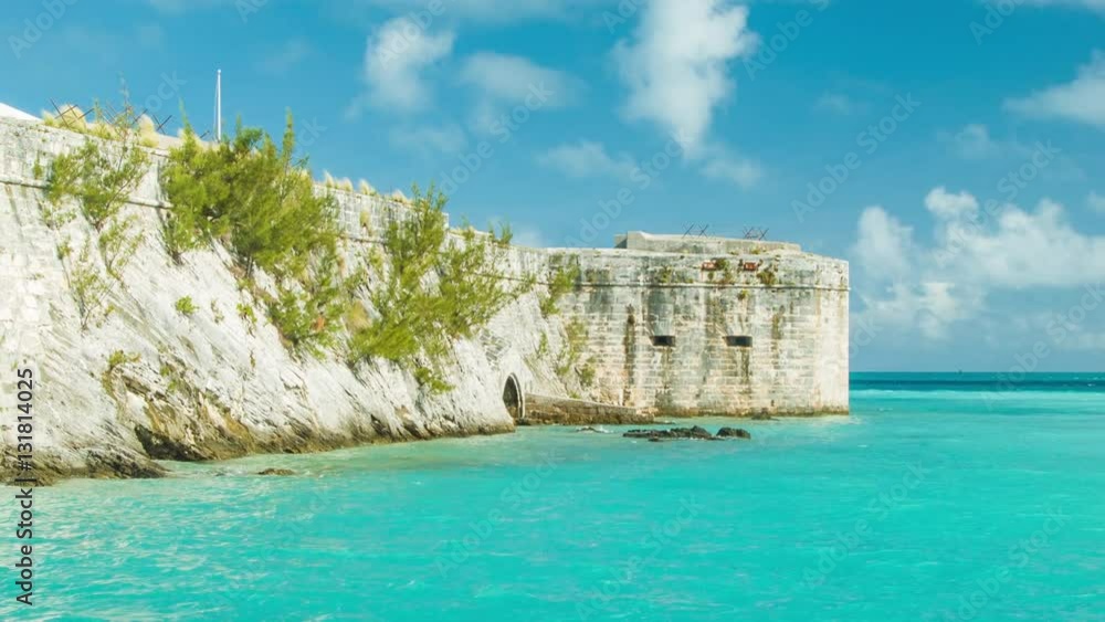 Historic Fort Architecture at the Royal Naval Dockyard King's Wharf in ...