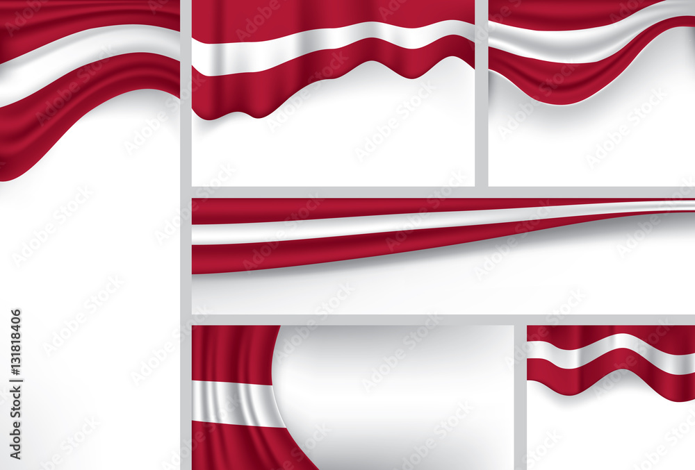 Vector Latvian Flag, Latvia Colors (Vector Art) Stock Vector | Adobe Stock