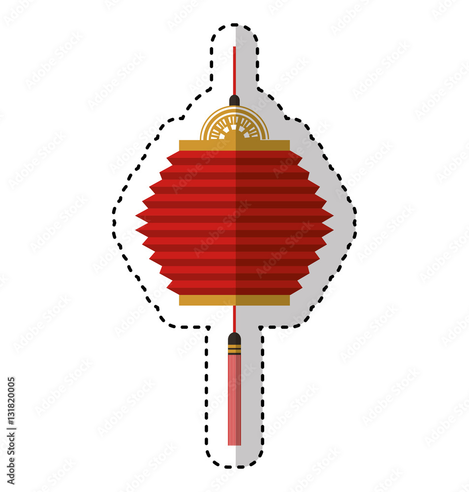traditional japanese lamp icon vector illustration design Stock Vector ...