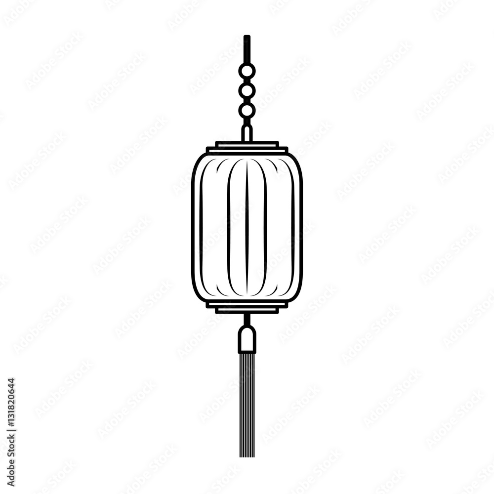 traditional japanese lamp icon vector illustration design Stock Vector ...
