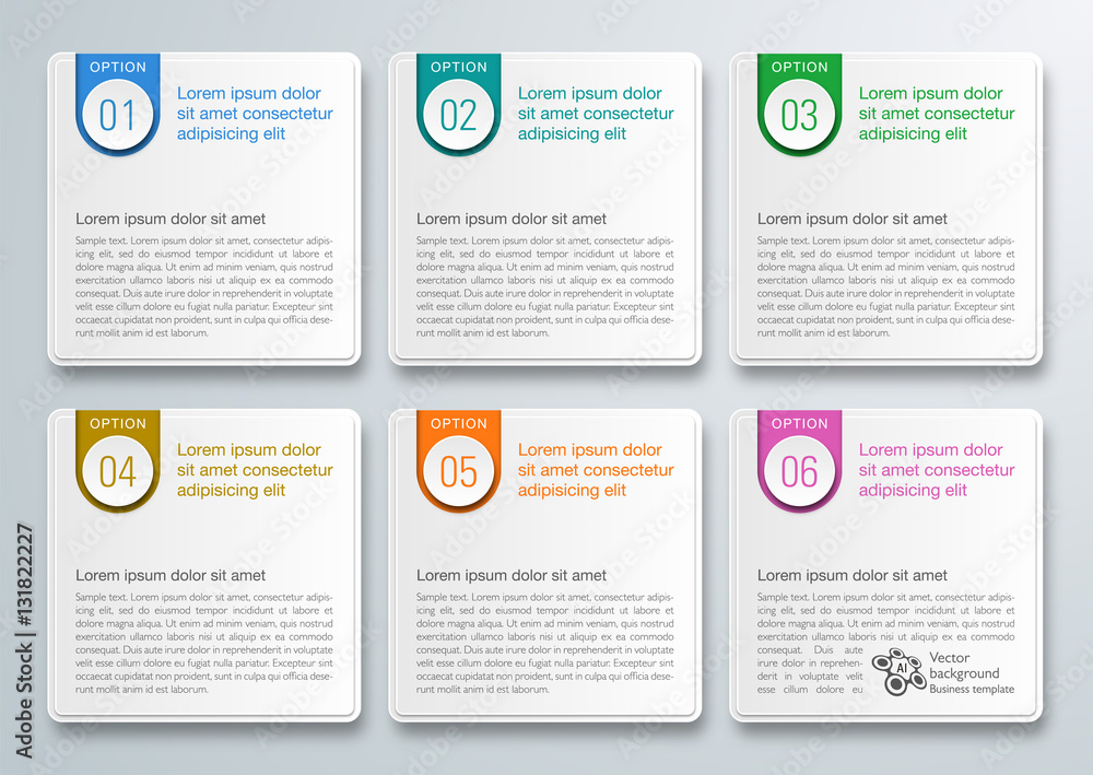 Infographics Web Banner & Label Design Stock Vector | Adobe Stock