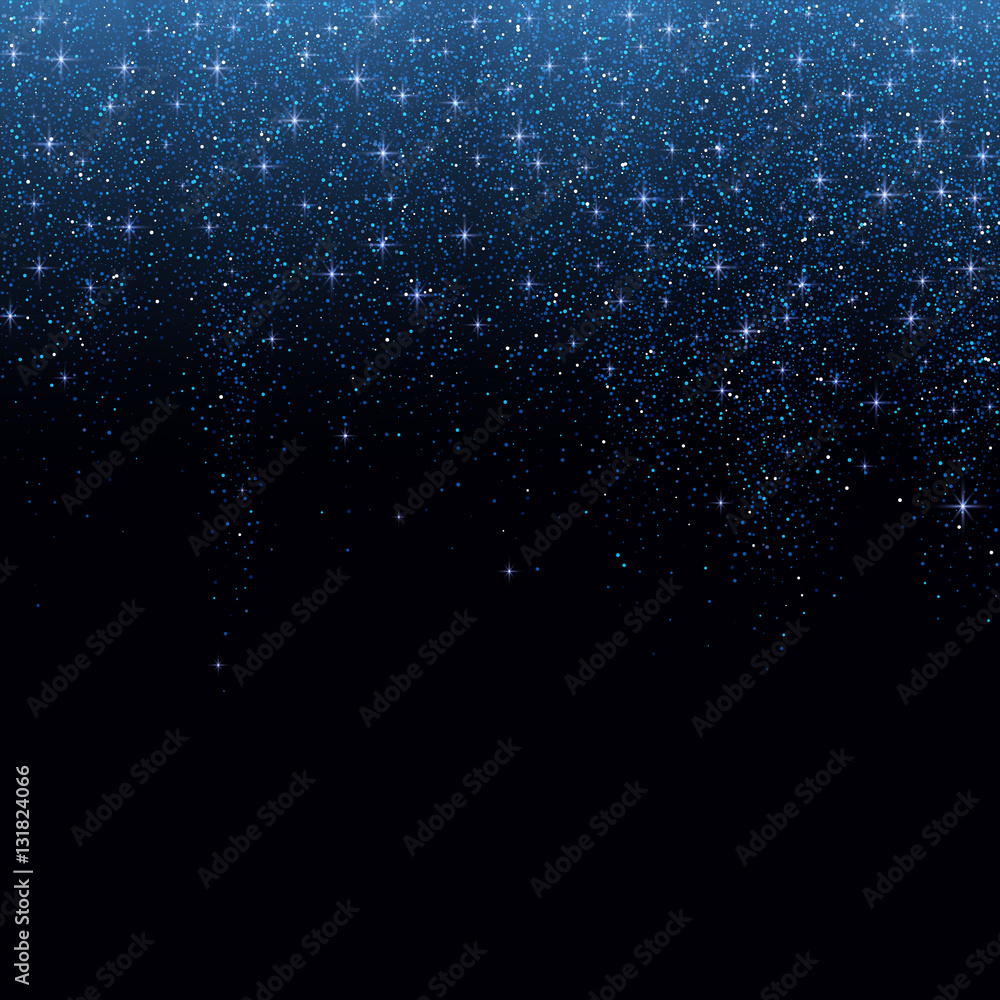 Blue glitter stardust background. Vector illustration Stock Vector ...