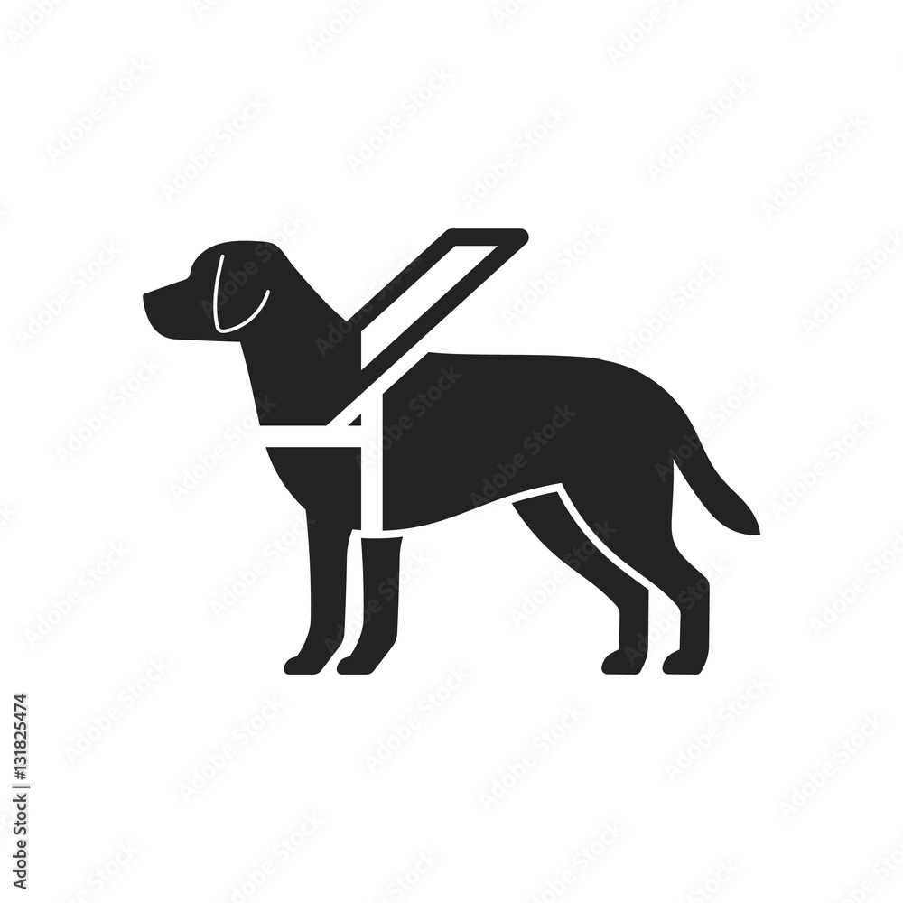 Guide dog sign Stock Vector | Adobe Stock