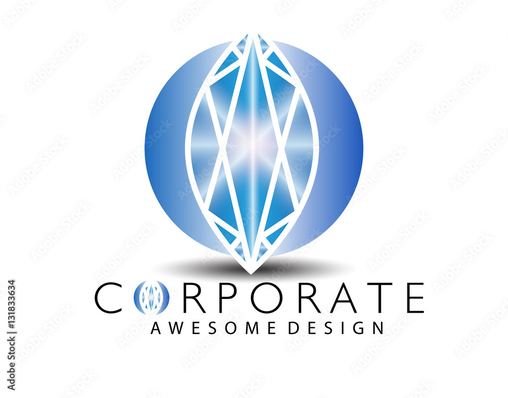 Corporate blue circle logo design Stock Vector | Adobe Stock