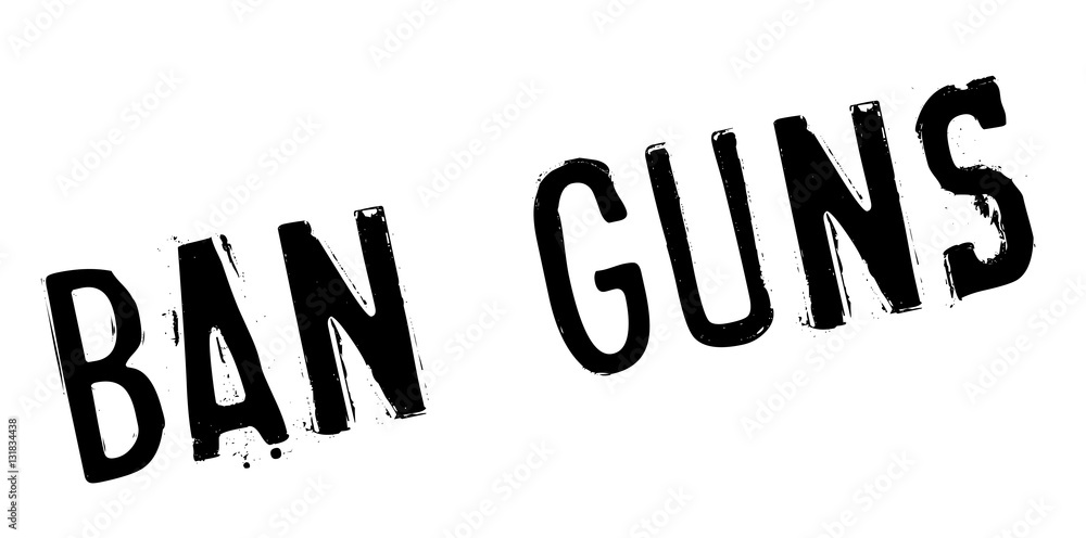 Ban Guns rubber stamp Stock Vector | Adobe Stock