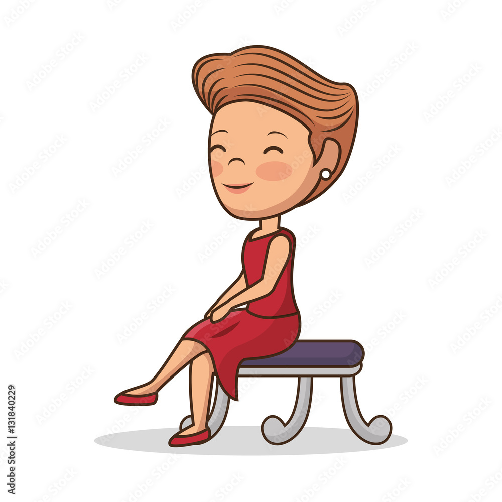 beautiful lady character icon vector illustration design Stock ...