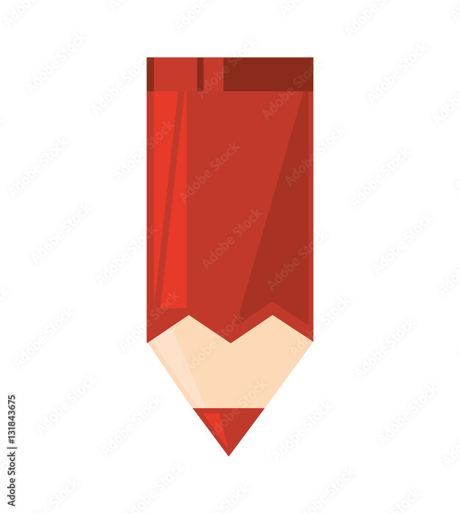 cartoon red color paint school vector illustration eps 10 Stock Vector ...
