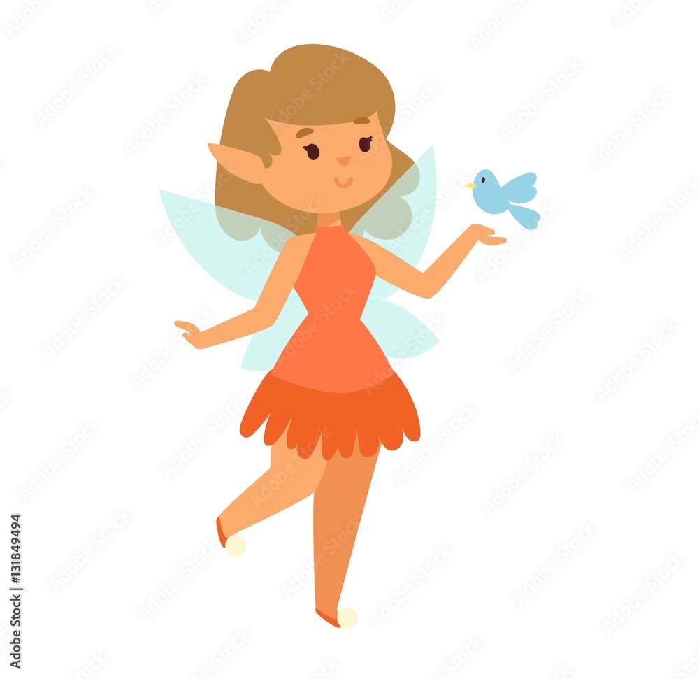 Fairies Cartoon Character Vector Stock Vector Adobe Stock