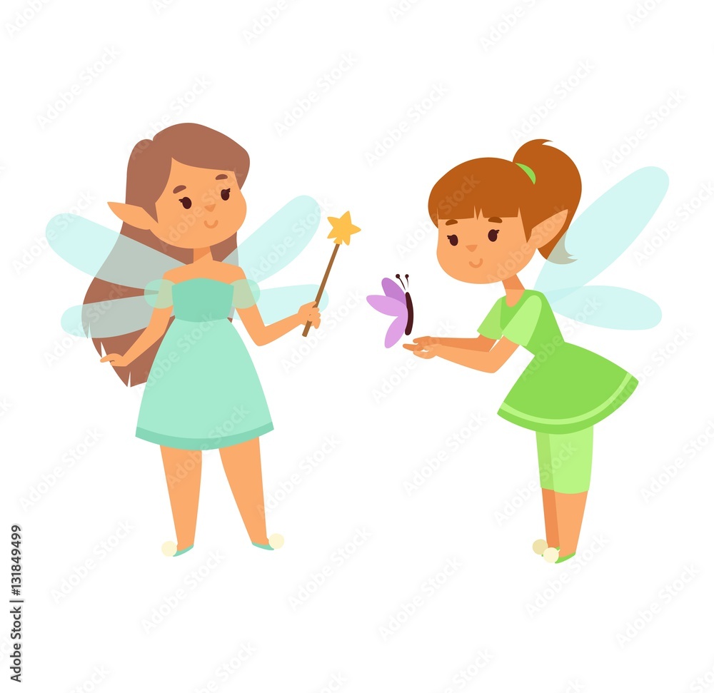 Fairies Cartoon Character Vector Stock Vector Adobe Stock