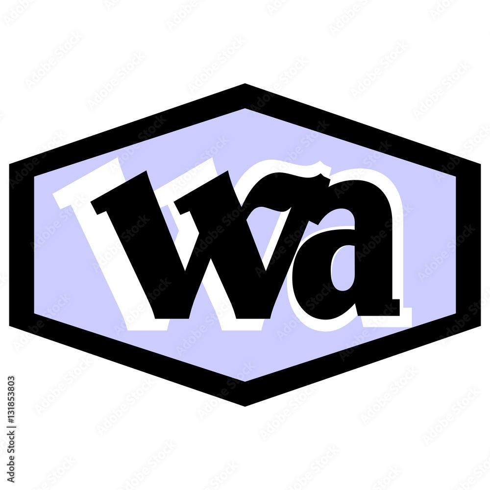 Letter Wa logo vector Stock Vector | Adobe Stock