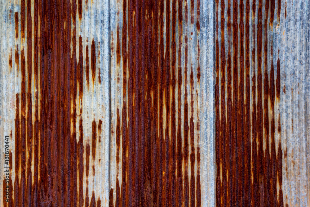 Rusting metal fencing or siding Stock Photo | Adobe Stock