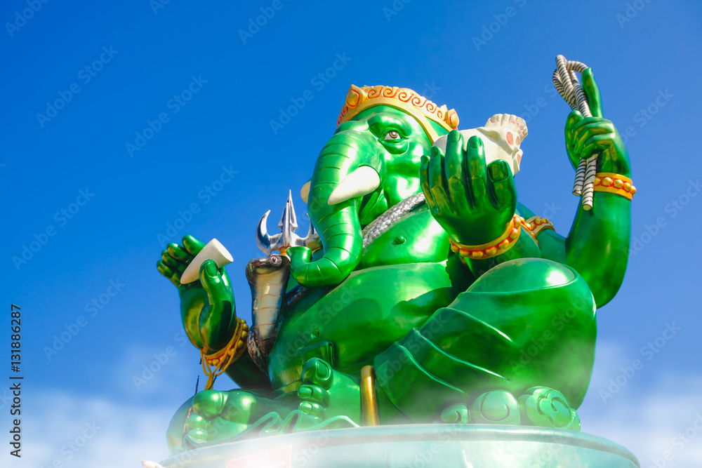Green Hindu God