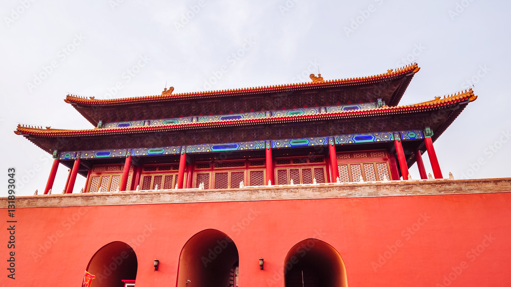 Gate of Spiritual Valor, The Forbidden City - Beijing, China Stock ...