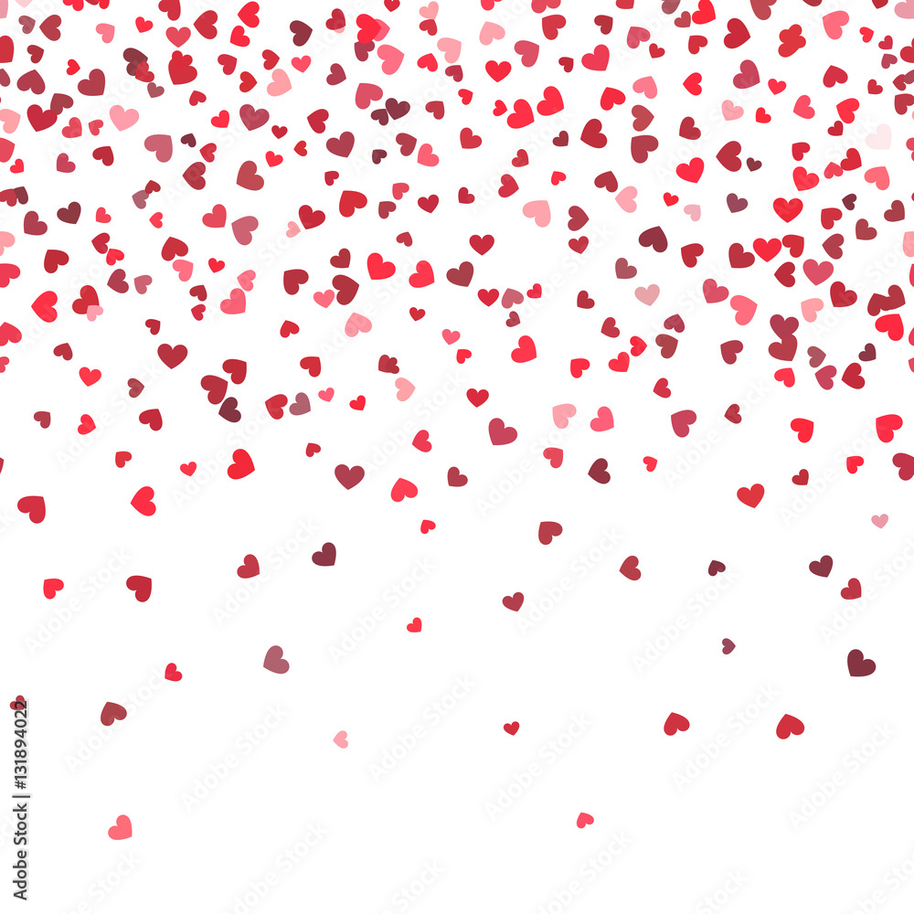 Heart fall vector background. Love and valentine day or wedding ...