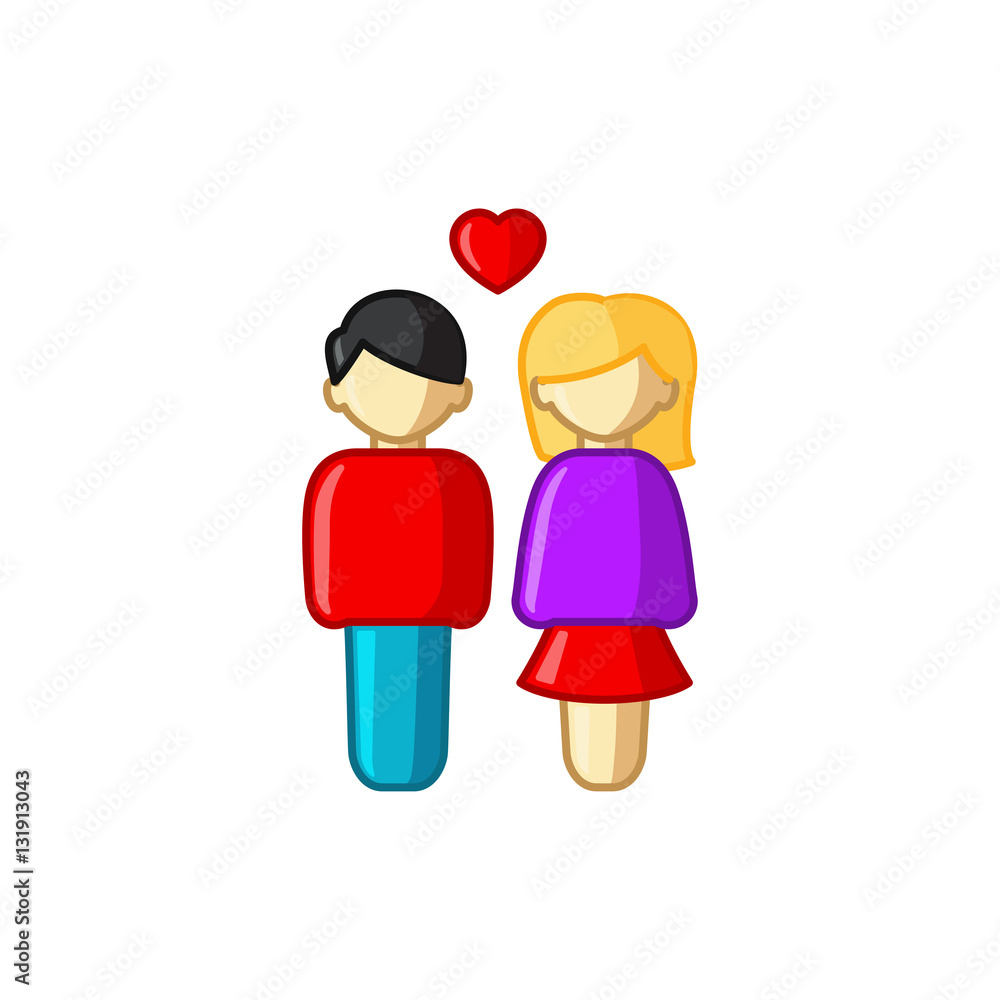 couple icon illustration Stock Vector | Adobe Stock
