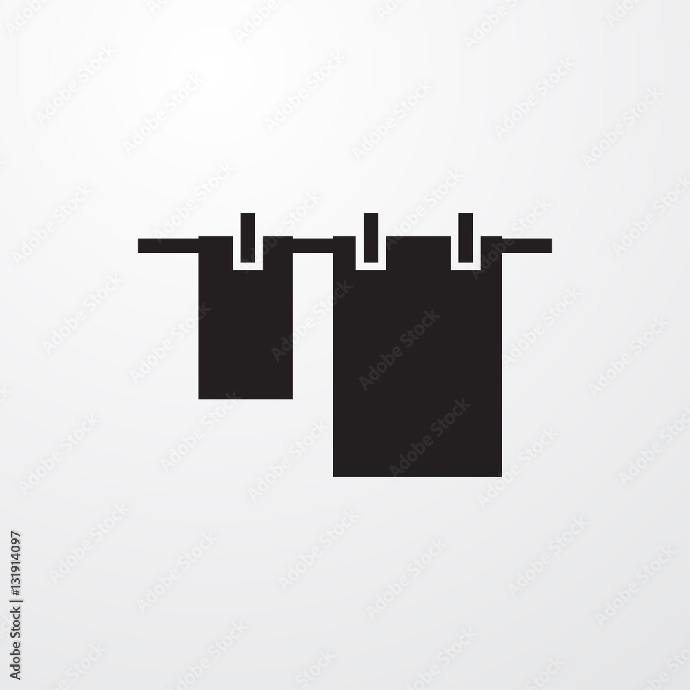 cloth hanging icon illustration Stock Vector | Adobe Stock