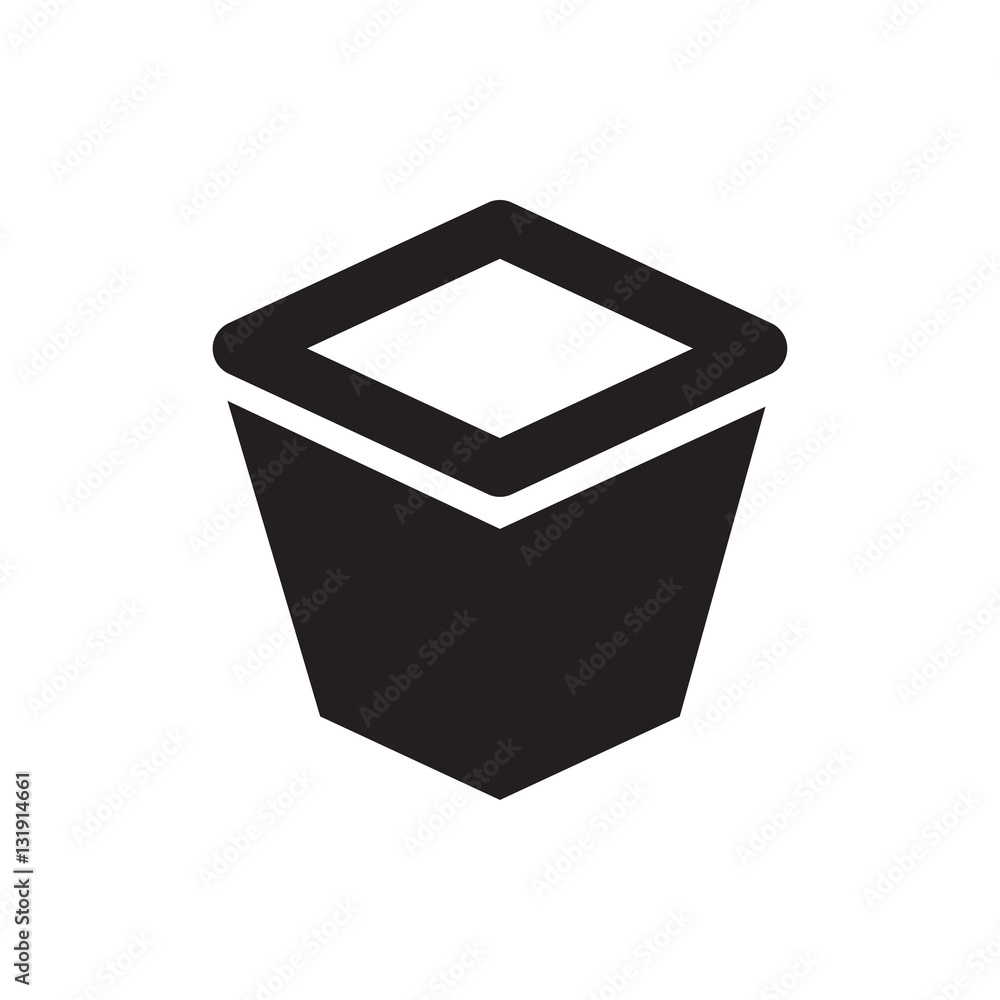pot for plants icon illustration Stock Vector | Adobe Stock