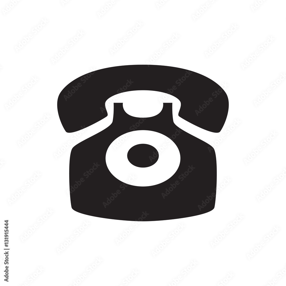 desk phone icon illustration Stock Vector | Adobe Stock