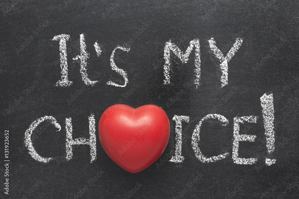 my choice heart Stock Photo | Adobe Stock