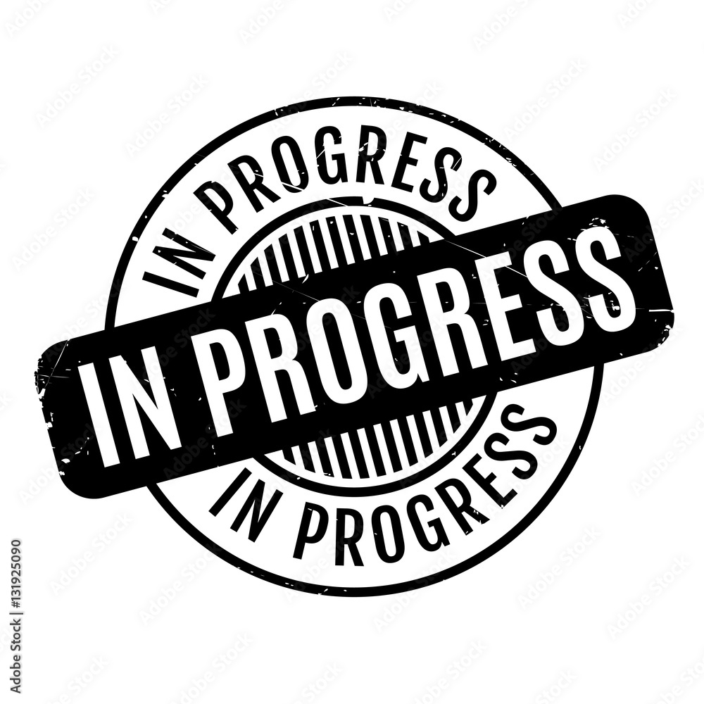 In Progress rubber stamp Stock-Vektorgrafik | Adobe Stock