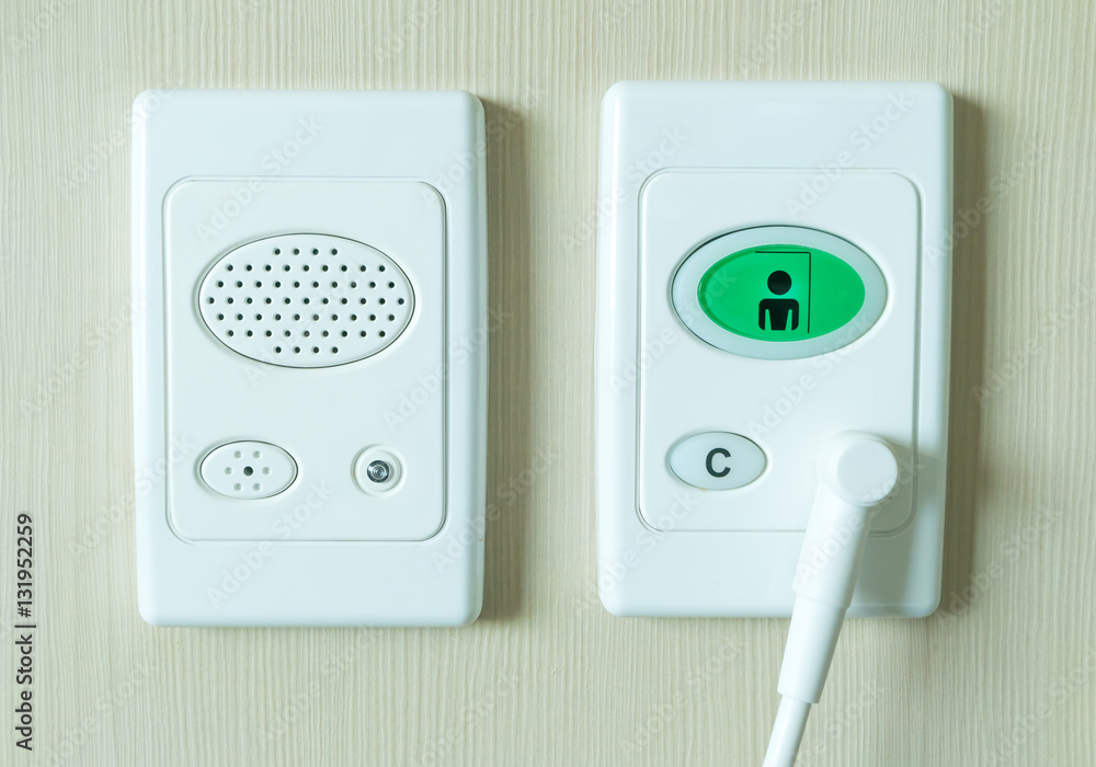 Emergency nurse call button in hospital Stock Photo | Adobe Stock